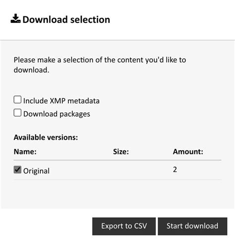 Just Download Asset Metadata With The Csv Metadata Download Feature