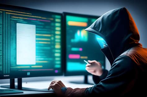 premium ai image ai image of the cyber crime hacker in silhouetted and disguised breaking into