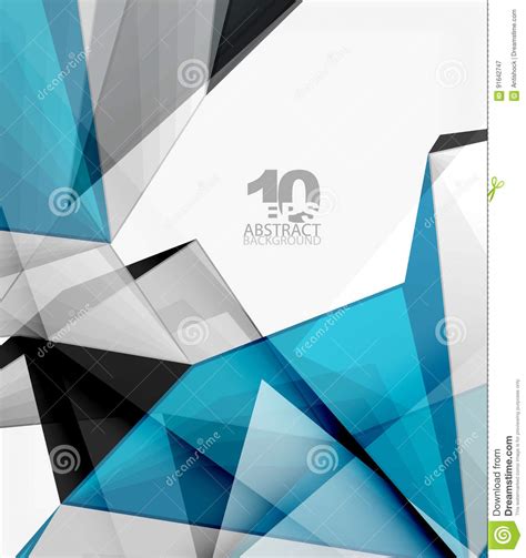 Low Poly Geometric 3d Shape Background Stock Vector Illustration Of Pattern Minimal 91642747