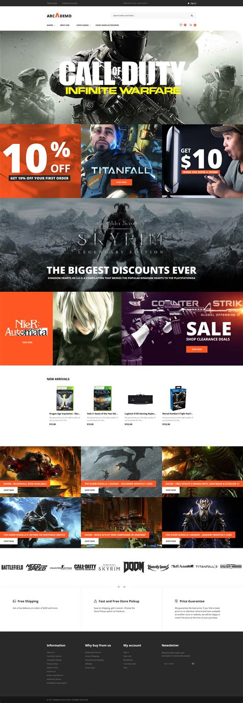 Game Portal Templates Archives Zemez Magento