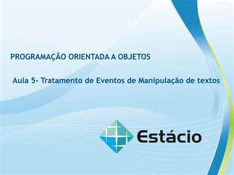 Pdf ProgramaÇÃo Orientada A Objetos Aula 5 Tratamento De Rogerio Poo 07a Tratamento De