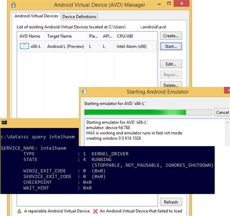 Intel Android Emulator Doesnt Use Haxm Stack Overflow