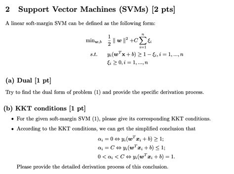Solved SVM Is A Machine Learning Model As The Question Chegg Com