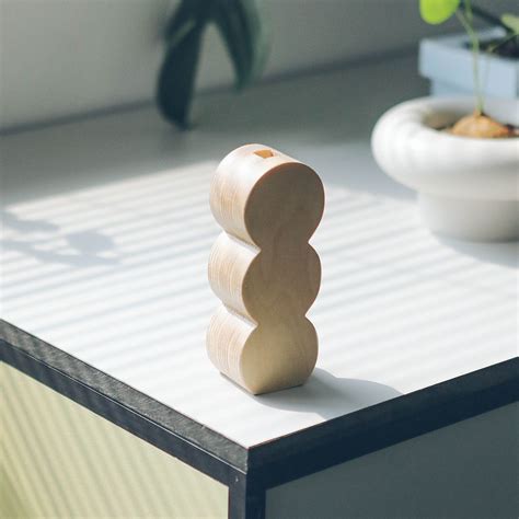 Va02 우드 오브제 화병 감도 깊은 취향 셀렉트샵 29cm