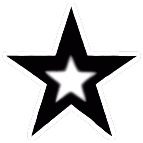 Y2k Black And White Star Sticker For Sale By Patrickpbateman In 2025