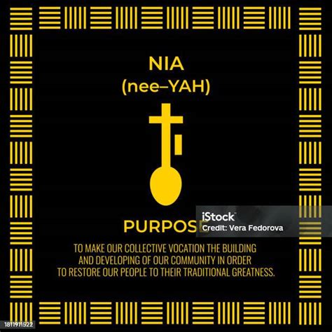 콴자의 7대 원칙 기호 콴자 목적의 다섯째 날 아프리카계 미국인 휴일 타이포그래피 포스터 배너 엽서 인사말 카드 등에 대한 벡터