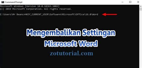 2 Cara Reset Settingan Ms Word 2019 2016 2013 Ke Default Zotutorial