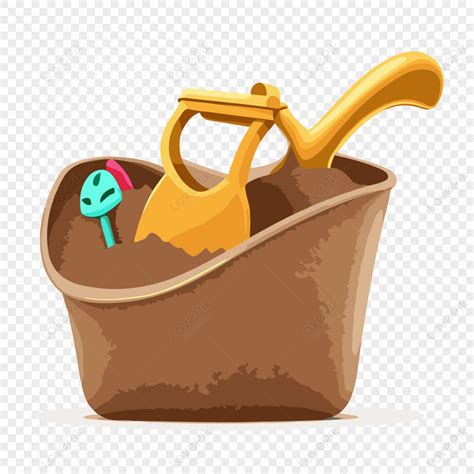 모래 양동이와 삽 벡터만화상표클립 아트 Png 일러스트 무료 다운로드 Lovepik