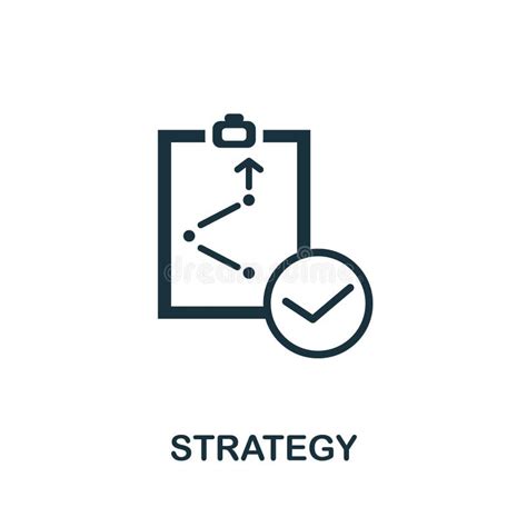 Strategy Icon Monochrome Simple Element From Core Value Collection