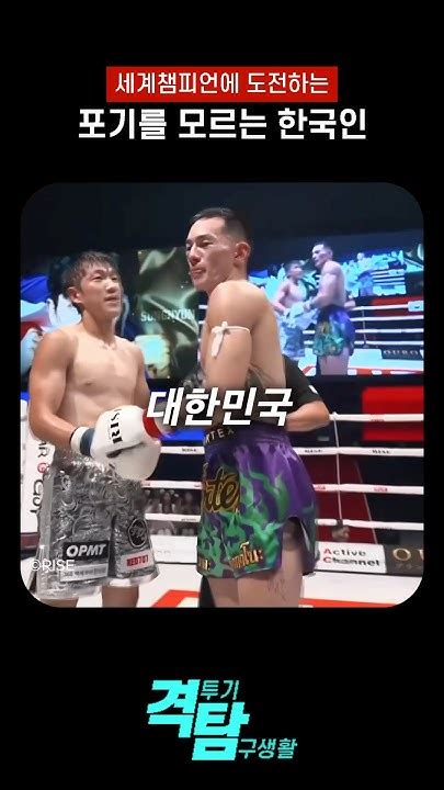 킥복싱에 미친 대한민국 파이터 격투기 Youtube