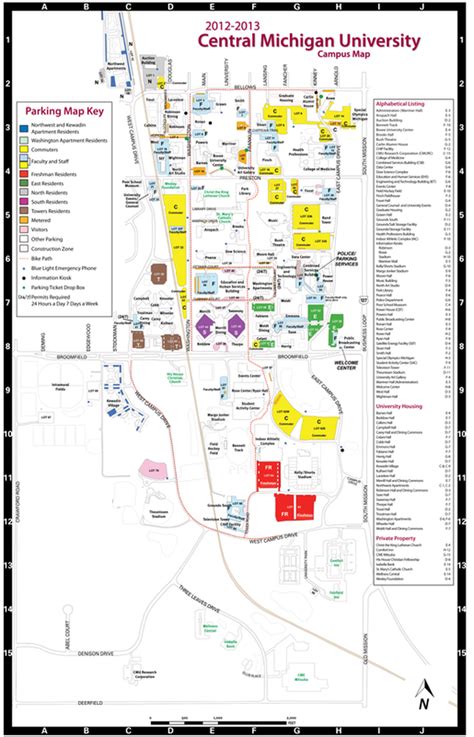Central Michigan University Central Michigan Map