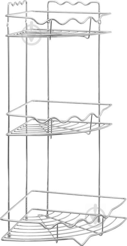 ᐉ Полка угловая Lemax 3 х уровневая ЕВА 436 для ванной комнаты