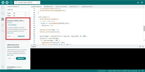 Iot Based Soil Moisture Monitoring On Arduino Cloud Using Arduino Nano Esp