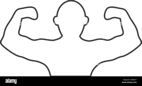 Man Flexing Arm Drawing At Lori Allan Blog