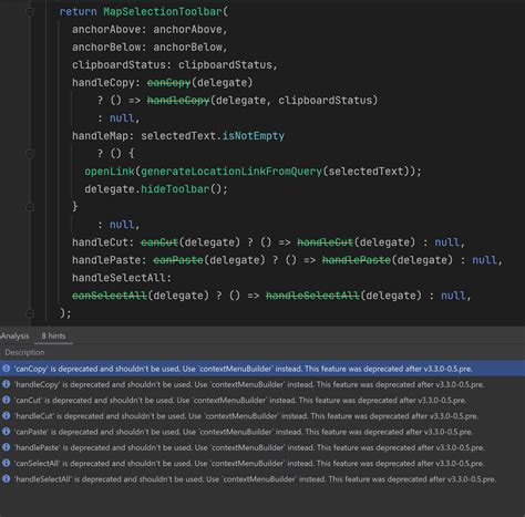 flutter text selection controls deprecated user contextmenubuilder instead stack overflow