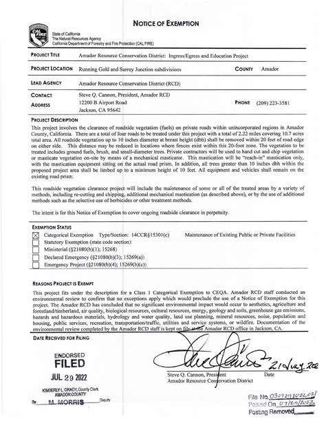 Ceqa Amador Resource Conservation District