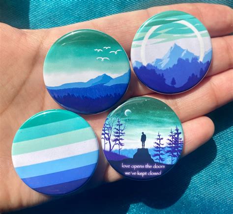 Mlm Vincian Pride Flag 15 Metal Pin Back Buttons Very Etsy