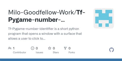 Github Milo Goodfellow Worktf Pygame Number Identifier Tf Pygame