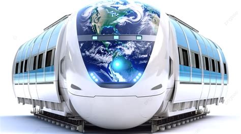 3d 렌더링 흰색 바탕에 지구 전 세계를 가로지르는 미래형 통근 열차 경주 전기 기차 지하철 철도 기차 배경 일러스트 및 사진 무료 다운로드 Pngtree