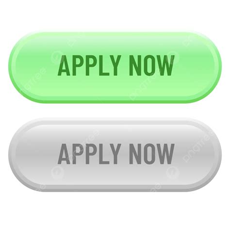 Two Sets Of Apply Now Buttons In Green And Gray Color Vector Apply Now