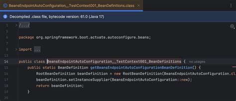 Java 字节码反编译器 Intellij Idea 文档