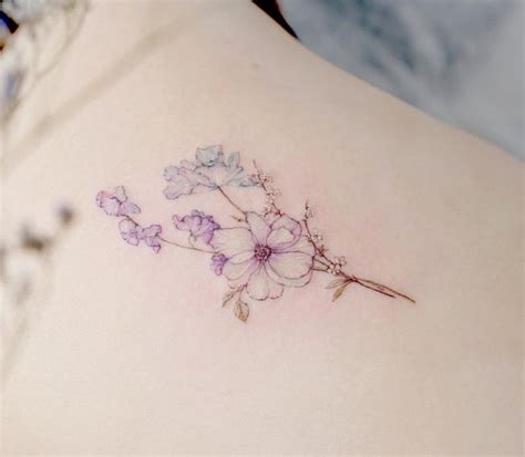 April Month Flower Tattoo