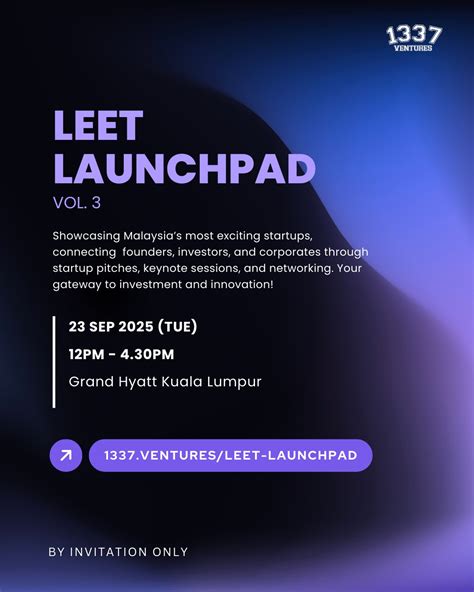 Microsoft 🚀 Leet Launchpad Vol 3 Is Here Malaysias Premier Startup Showcase Powered By