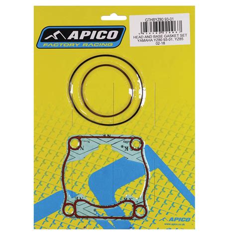 Apico Head And Base Gasket Set Yamaha Yz80 93 01 Yz85 02 18 Ace Race