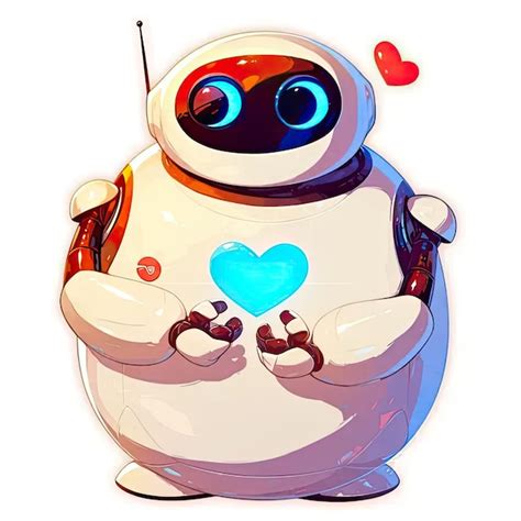 Premium Photo A Robot With A Heart On Its Chest