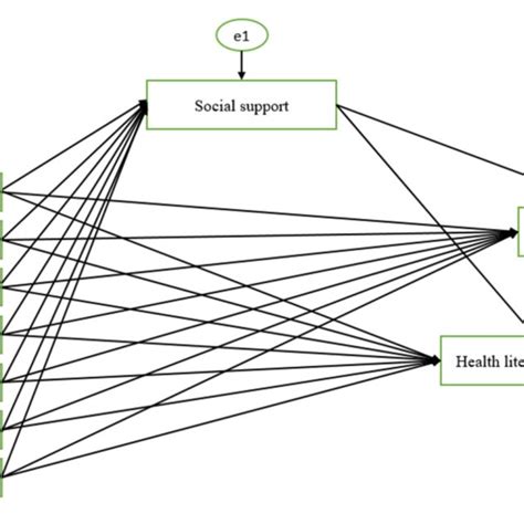 the hypothesized multigroup recursive path model of demographic and
