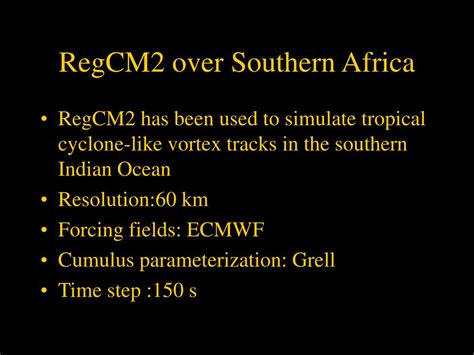 Ppt Regional Climate Modelling Over Southern Africa Mary Jane M Kgatuke Powerpoint