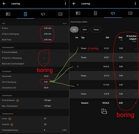 Not Much Useful Information In Summary Of Other Activity Without GPS And First Interval Shows