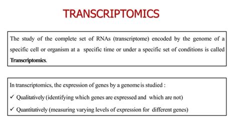 Transcriptomics Approaches Pptx