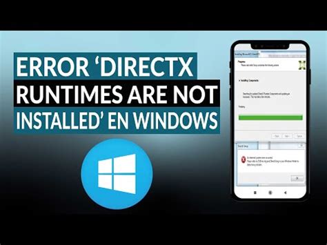 Error DirectX RUNTIMES are not Installed en Windows Solución fácil