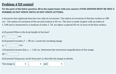 Solved Problem 4 20 Points For The Parts Of The Below Chegg Com