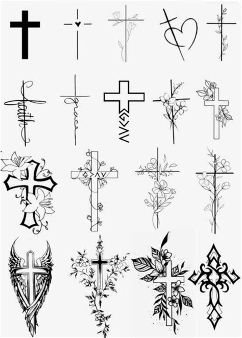 Simple Cross Tattoo Art Cool Simple Cross Tattoos Cross Flash Tattoo