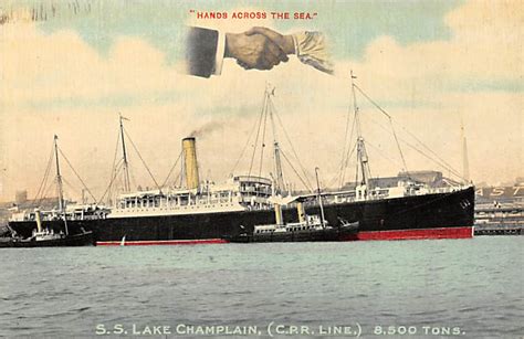 Ss Lake Champlain Canadian Pacific Ship Postcard