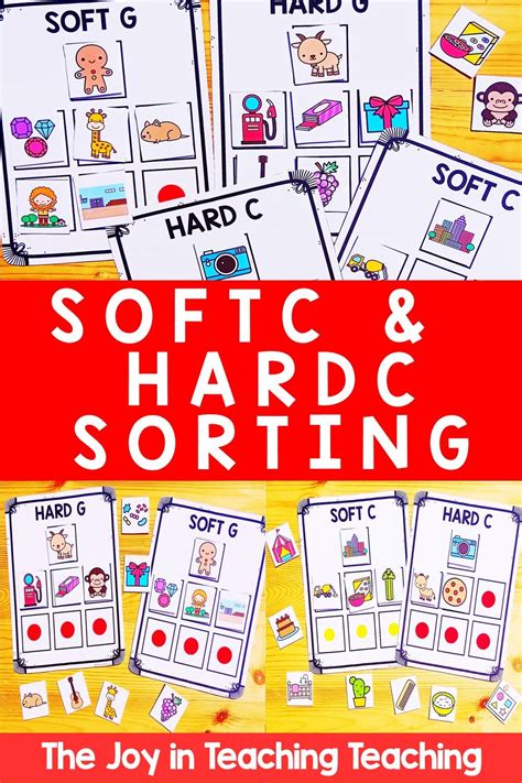 Soft C And Hard C Sorting Activity Soft G And Hard G Sorting Activity