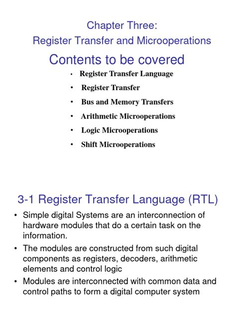 Chapter Three Rtl Pdf Bit Logic Gate