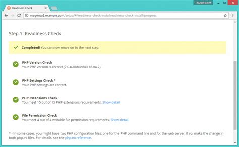 Magento2 Install Step 1 Tecadmin