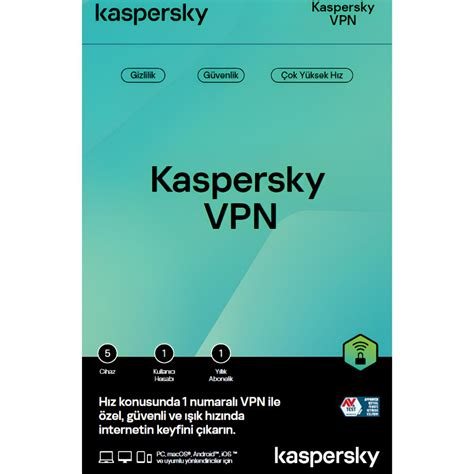 Kaspersky Secure Connection VPN 5 Kullanici 1 Yil | ITOPYA