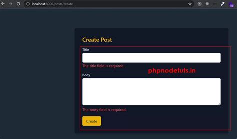 Laravel Crud Tutorial Step By Step Phpnodetuts