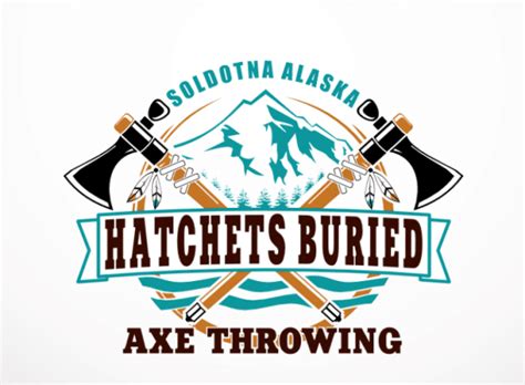 Featured Design Contest Hatchets Buried Axe Throwing Business