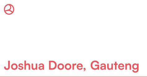 Joshua Doore Gauteng Housemates And Flatmates Za