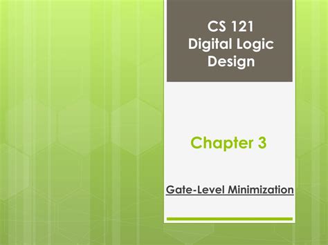 PPT CS Digital Logic Design PowerPoint Presentation Free Download ID
