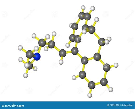 An Amitriptyline Molecule Stock Illustration Illustration Of Molecular 27091090