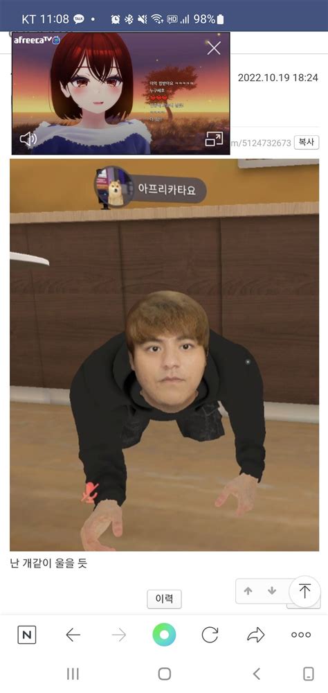 아 순간 펨코 켜져서 개놀랐네 숲soop 에펨코리아