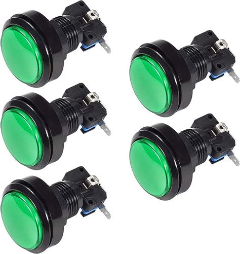 Sourcing Map Game Push Button Mm Round V LED Illuminated Push