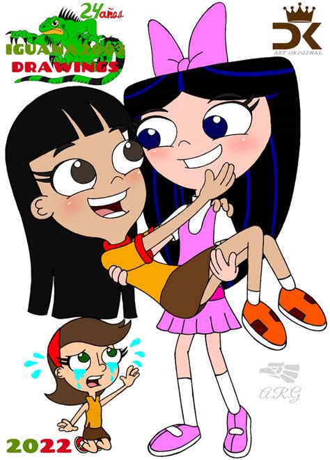 Isabella Y Ginger Se Aman Y Adyson Llorando By Iguana2003drawings On
