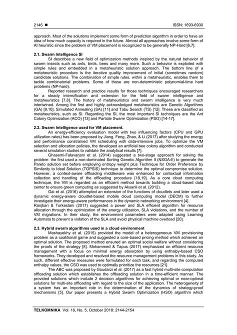 Hso A Hybrid Swarm Optimization Algorithm For Reducing Energy Consumption In The Cloudlets Pdf